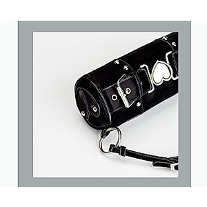 GESALOP Y2K Purse Love Vintage Shoulder Bag Women's Handbag Aesthetic Small Purse Gothic Purse Grunge Accessories (Black)