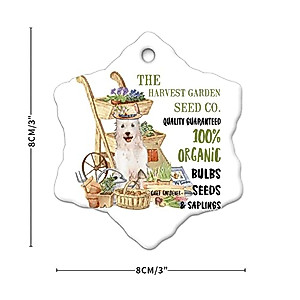 Memorial Pendant Christmas Ornaments Organic Bulbs Seeds & Saplings The Dog Pet Owner Vegetables And Flowers Harvest Garden Christmas Keepsake Pendant Decorations Ornament Gifts Hanging Ornament for C