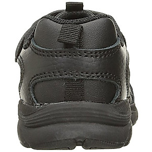 Stride Rite Baby-Boys Cooper 2.0 Hook & Loop Sneaker, Black, 8.5 X-Wide Toddler