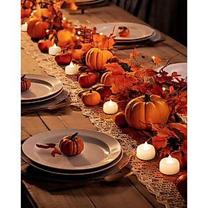 Raycare 24Pack Flameless LED Tea Lights Battery Operated, Last 3X Longer Fake Electric Tealights Candles Flickering Votive Candles for Halloween, Christmas, Wedding Decor, Centerpiece Table Decor