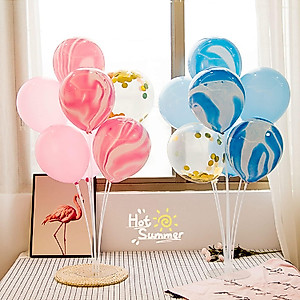 4 Pack Balloon Stand Kit, Fenxyo Balloon Sticks Holder with Base for Table Graduation Birthday Wedding Anniversary Baby Shower Gender Reveal Party Decorations