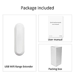 TUOSHI USB WiFi range Extender, Portable 300M Dual Antenna USB WiFi Signal Range Extender Booster Wireless Router Repeater AP Amplifier IEEE802.11 b/g/n