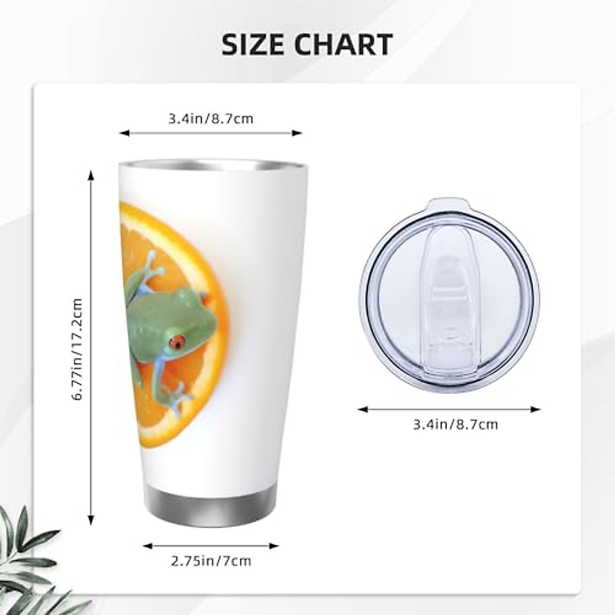 NHJKLWQSZ Peace Tree Frog 20oz Stainless Steel Tumbler With Lid And Straw, Double Wall Vacuum Insulated Coffee Mug Travel Cups Leak-Proof Lid For Hot And Cold Drinks, Metal Straws And Brush