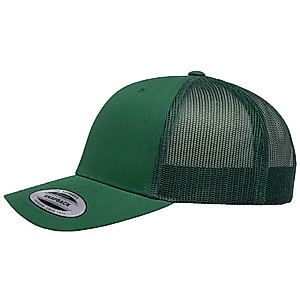L2K Classics Plain Trucker Mesh Cap Baseball Cap - Mens Hats Trucker Hats for Men - Evergreen