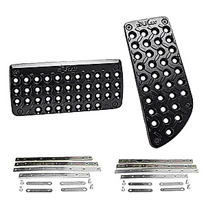 Bully BBS-2101 Black Bull Series Powder Coated Aluminum Universal Fit Truck Pedal Pad for Trucks from Chevy (Chevrolet), Ford, Toyota, GMC, Dodge RAM, Jeep