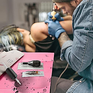 Dental Bib Disposable Pink Polyback Towel Waterproof Patient Bibs 3 Ply Tattoo Paper Napkins for Dental Clinic, Tattoo Piercing, Feeding - Soft and Fluid Resistant - 13&#039;&#039; x 18&quot;