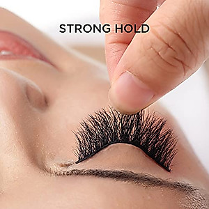 BEYELIAN Eyelash Glue, Lash Glue, Clear False Eyelash Glue with Bamboo Extract,Latex Free, Sensitive Eyes,Waterproof, Strong Hold,5g