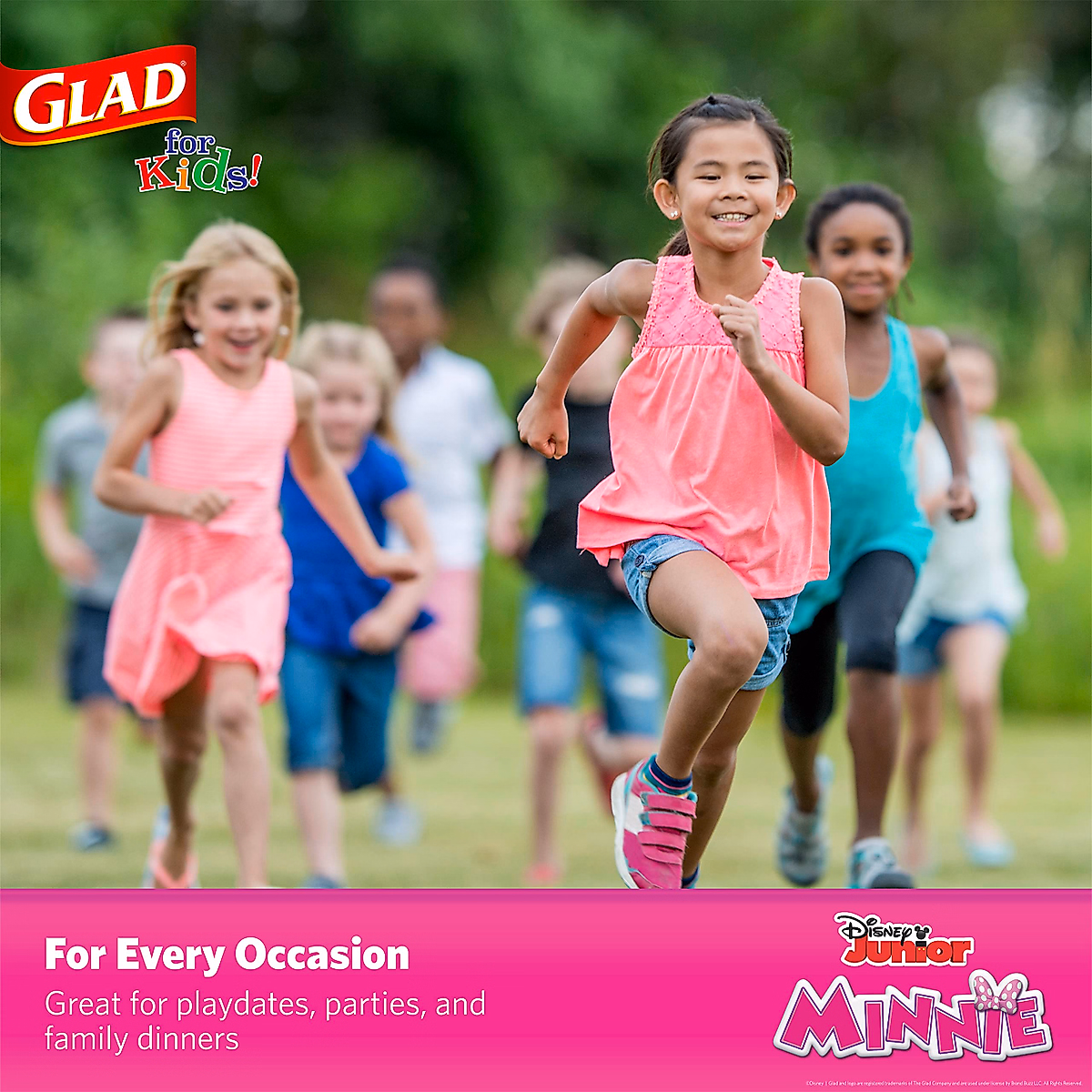 Glad for Kids Disney Mickey and Friends Polka Dot 12oz Paper Bowls| Disney Mickey Mouse Colorful Polka Dot Paper Bowls, Kids Bowls| Kid-Friendly Paper Bowls for Everyday Use, 12oz Paper Bowls 40 Ct