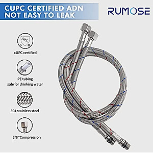 RUMOSE Bathroom Faucets for Sink 1 Hole & 3 Hole Oil Rubbed Bronze Bathroom Sink Faucets & Parts Waterfall Single Handle Bathroom Faucets Vanity Faucet RV Bathroom Brass Basin Faucet