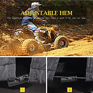 Samman ATV Seat Cover for Most ATV Compatible with Sportsman Scrambler, Grizzly, Rancher Foreman, Arctic Cat