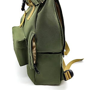 Jaegvida Travel Casual Bag Commuter Backpack Convertible Tote Daypack for Commute and Outdoor Activities (Army Green)