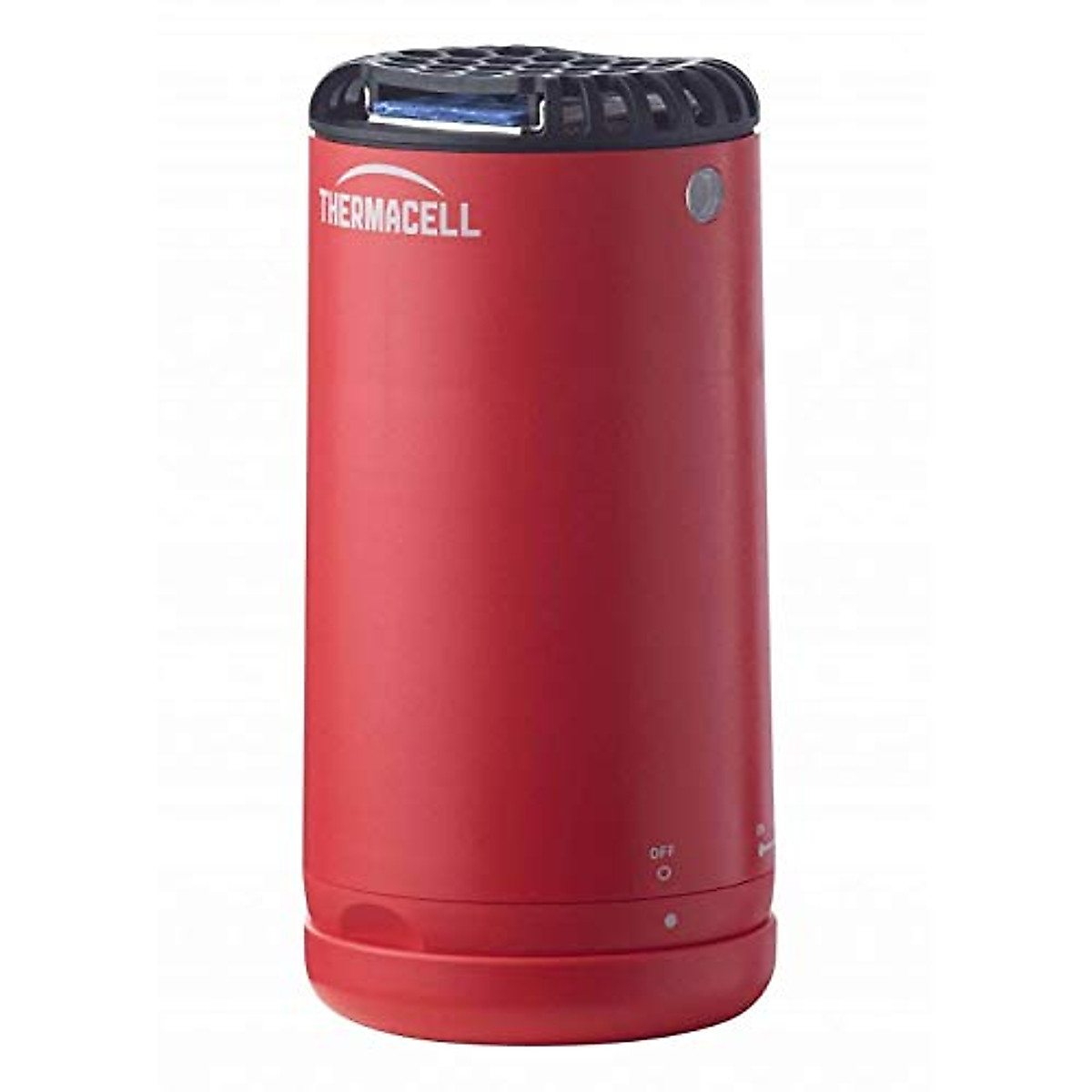 Thermacell Patio Shield Mosquito Repeller Glacial Blue Easy to Use Highly Effective Provides 12 Hours of DEET-Free Mosquito Repellent Scent-Free No Spray No Smoke & Cordless, Red