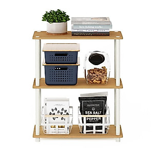 Furinno Turn-N-Tube Display Rack, 3-Tier Single, Beech