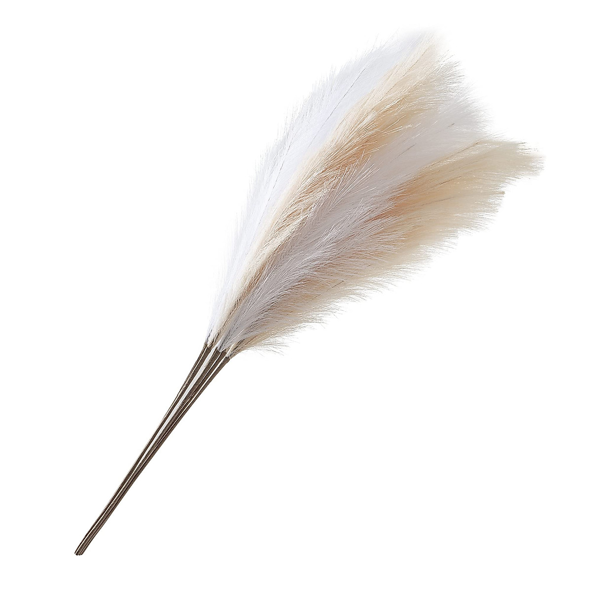 Stay Chic Artificial Faux Pampas Grass - 6 Stems 42 inch Length Fluffy Dry Tall Grass Pampas Plant, Silk Creamy Flower Bouquet for Home Kitchen Garden Party Photography Arrangement Vase Décor