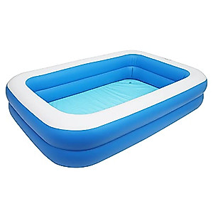 HOTYARD Swimming Pool, Inflatable Pool Full-Sized 103.15'' x 69.69'' x 22.05'' Kiddie Pool for Kids Children Backyard Garden Outdoor Family Water Party