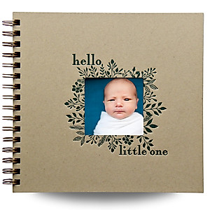 Baby Scrapbook Albums, Simple Baby Memory Book with Blank Pages. 90 Kraft Pgs, 8.5”x9.5”. Unique Baby Shower, Gender Neutral Baby Shower, Libro de Recuerdos Del Bebé, Modern Baby Memory Book