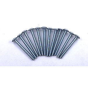 M4-0.7 X 50MM, 2" Phillips/Slotted Truss Head Machine Screws Zinc Plated - 12 Pack