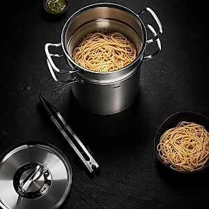 Fissler Original-Profi Collection Stainless Steel 6.3 Quart Multipot with Steamer Insert and Metal Lid