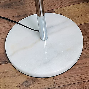 beaysyty Modern K9 Clear Glass Crystals Floor Lamp with 3 LED Bulbs, On/Off Foot Switch, Crystal & Glass 3-Lights Standing Light, Reading Corner Lamp for Office Cafe , Living Room Bedroom (Chrome)