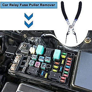 𝟮𝟬𝟮𝟯 𝙐𝙥𝙜𝙧𝙖𝙙𝙚𝙙 Relay Puller Pliers, Auto Relay Clamp Puller Fuse Puller Tool, Car Vehicle Battery Terminal Wiper Remover Pliers Tool