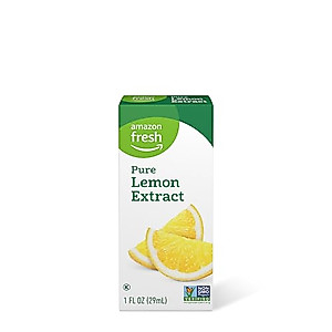 Amazon Fresh, Pure Lemon Extract, 1 Fl Oz (Previously Happy Belly, Packaging May Vary)