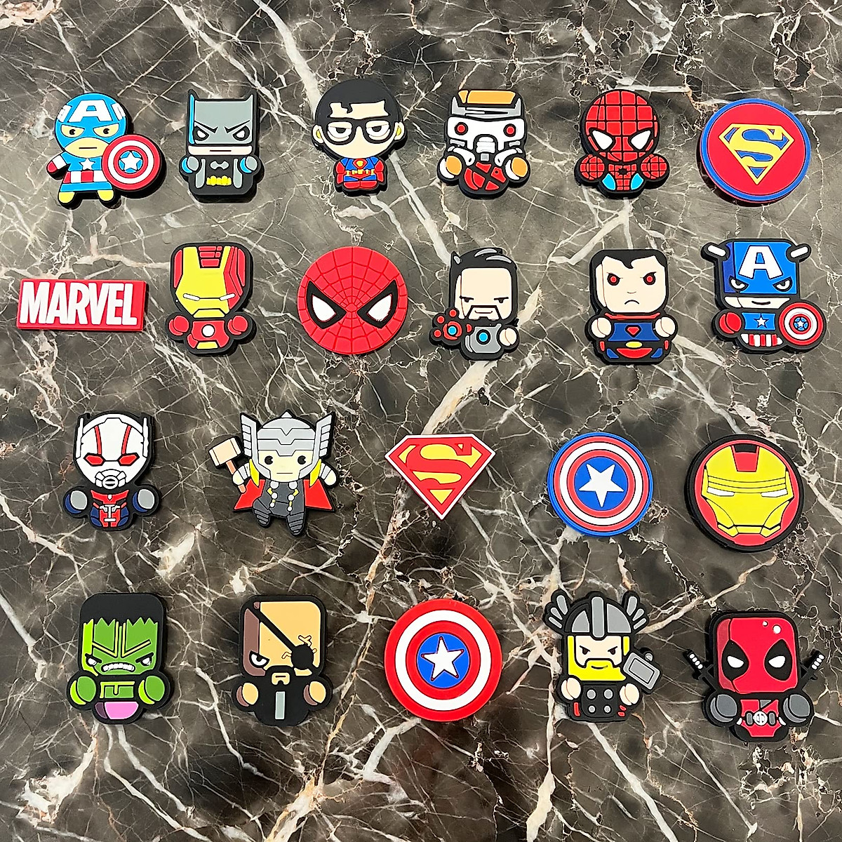 New The Avengers Refrigerator Magnets-Marvel Heroes Fridge Magnets- Set of 22 Marvel Characters-Final Battle Perfect Decorative Magnet (The Avengers)