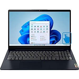 Lenovo IdeaPad 3i Home & Business Laptop (Intel i5-1155G7 4-Core, 12GB RAM, 1TB PCIe SSD, Intel Iris Xe, 15.6" 60 Hz Touch Full HD (1920x1080), Wifi, Bluetooth, Webcam, HDMI, USB 3.1, Win 10 Pro)