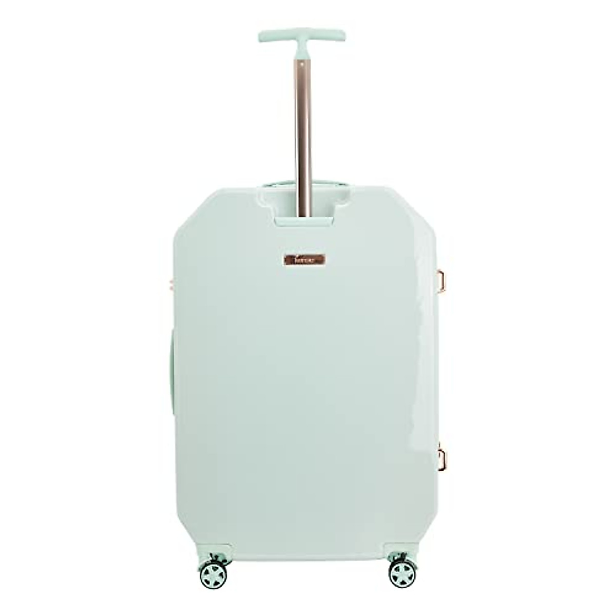 kensie Women's 3D Gemstone TSA Lock Hardside Spinner Luggage, Mint, 20-Inch Carry-On