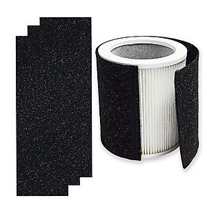 PUREBURG Replacement Filter Set Compatible with Hunter HP670 Air Purifier, H13 HEPA + 4 x Activated Carbon Pre-Filter Air Clean Dust VOCs Odor