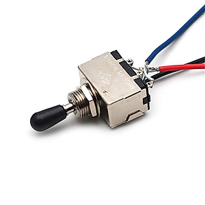SAPHUE Guitar Wiring Harness Prewired 2V2T 3 Way Toggle Switch Jack 500k Pots for Gibson Replacement Guitar