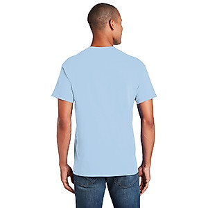 Gildan 5.4 oz Cotton T-Shirt (5000) Tee Medium Light Blue
