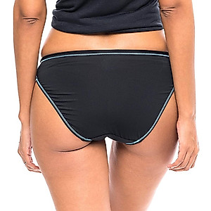 Sexy Basics Women’s 12 Pack Bikini Brief Panties | Ultra-Soft & Silky Nylon -Spandex Stretch Underwear