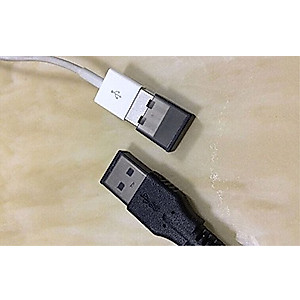 HONBAY 40pcs Semitransparent Black and Clear Plastic USB Male Anti-Dust Plug Stopper Cap Cover