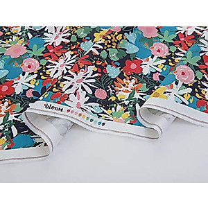 COTTONVILL Collection Bloom 20COUNT Cotton Print Quilting Fabric (1yard, 01-Bloom Main-1)