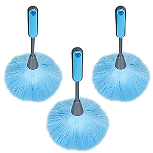 FVIEXE 8PCS 10 Inch Mini Feather Dusters for Cleaning, Small Microfiber Delicate Duster Laptop Computer Keyboard Electrostatic Cleaning Duster Washable, Screen Static Dusting Wand