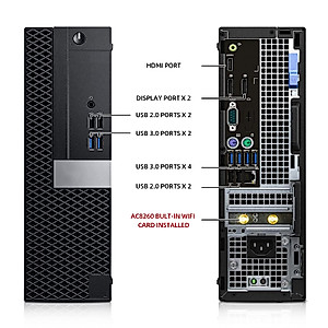 Dell OptiPlex 3040 Desktop Computers with 24" Monitor PC Bundle,16GB Ram New 1TB SSD,Intel AC8260 Built-in WiFi Bluetooth,Intel i5-6500 3.2GHz,HDMI,Refurbished Desktop,Windows 10 Pro (Renewed)