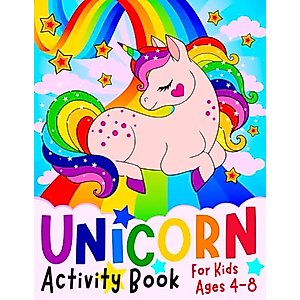 Unicorn Activity Book for Kids ages 4-8 (Silly Bear Coloring Books)