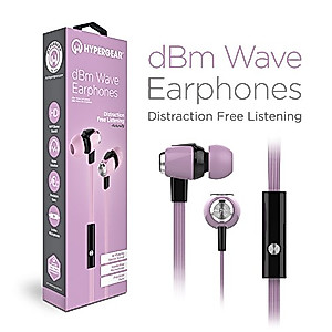 HyperGear dBm Special Edition Earphones. Noise Isolating Comfort Ear Gel Fit, in-line Microphone for Hands-Free Calls & Music. Compatible for iPhones, Androids, iPads, Tablets & Other Devices (Rose)