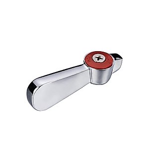 Phivan Commercial Faucet Parts Kitchen Faucet Handle Replacement Kit - Lever Handles 0.43" Round Stem Hole Fits Most 3/8" Shaft, Ideal for Kitchen, Laundry, Restaurant, and Industrial Use (Red)