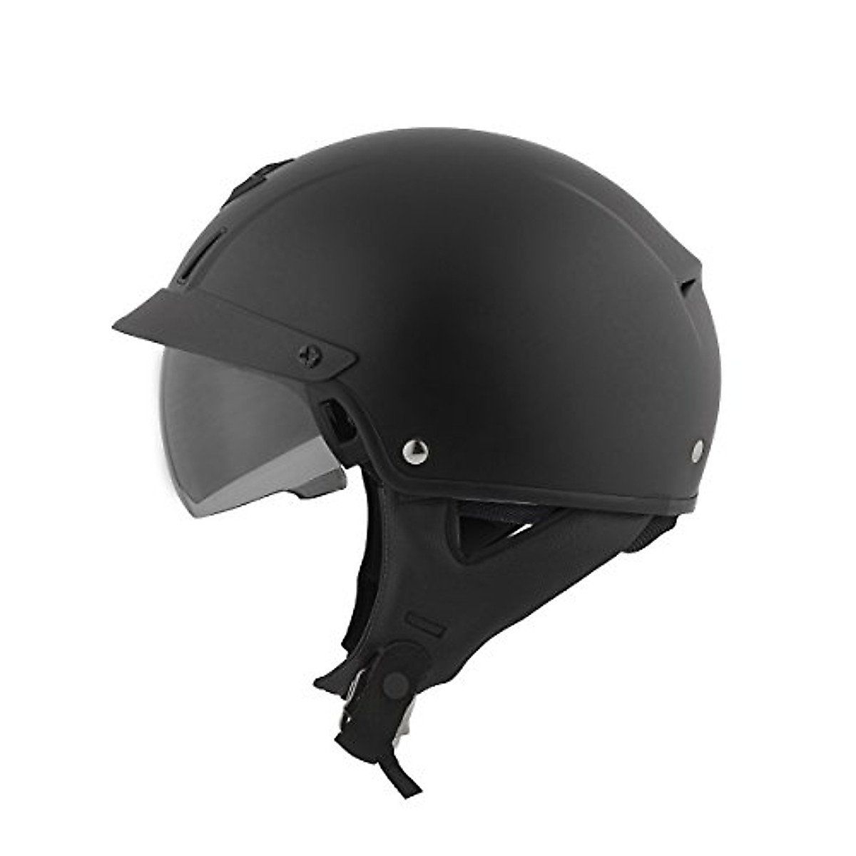 ScorpionEXO Unisex-Adult half-size-helmet-style EXO-C110 Helmet (Matte Black,XX-Large), 1 Pack