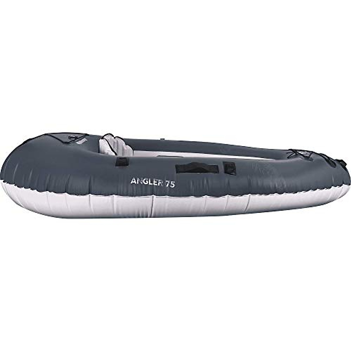 AQUAGLIDE Backwoods Angler 75 Inflatable 7 FT Kayaks for Adults Packable Family Friendly Adaptable 1 Person Single Rider Blow Up Touring Performance Kayaking for Recreational Angler Fishing Hunting