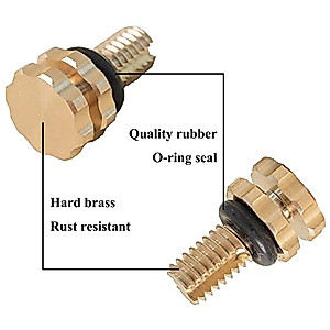 ECX1322A Pool Filter Air Relief Vent Valve with O-Ring, 3/8-16G Male, 1 * 0.7 * 0.35 Inches