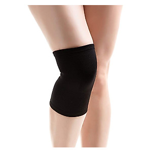Tektrum CLOSED ELASTIC KNEE SLEEVE - BLACK, MEDIUM