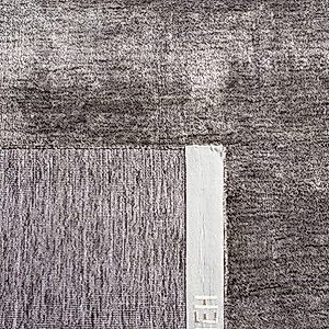 SAFAVIEH Mirage Collection 8' x 10' Brown / Charcoal MIR801B Handmade Modern Viscose Area Rug