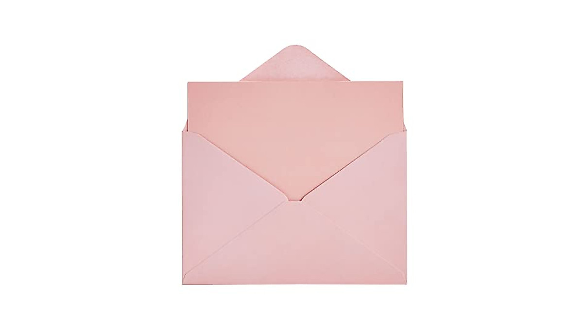 48 Pack Pink Blank Cards & Envelopes for Invitations & Notes