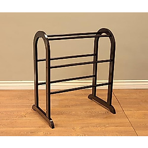 Frenchi Home Furnishing Quilt Rack, Cherry Finish