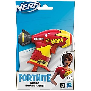 Nerf Fortnite Micro Blaster Bombs Away! Gun with 2 Elite Darts