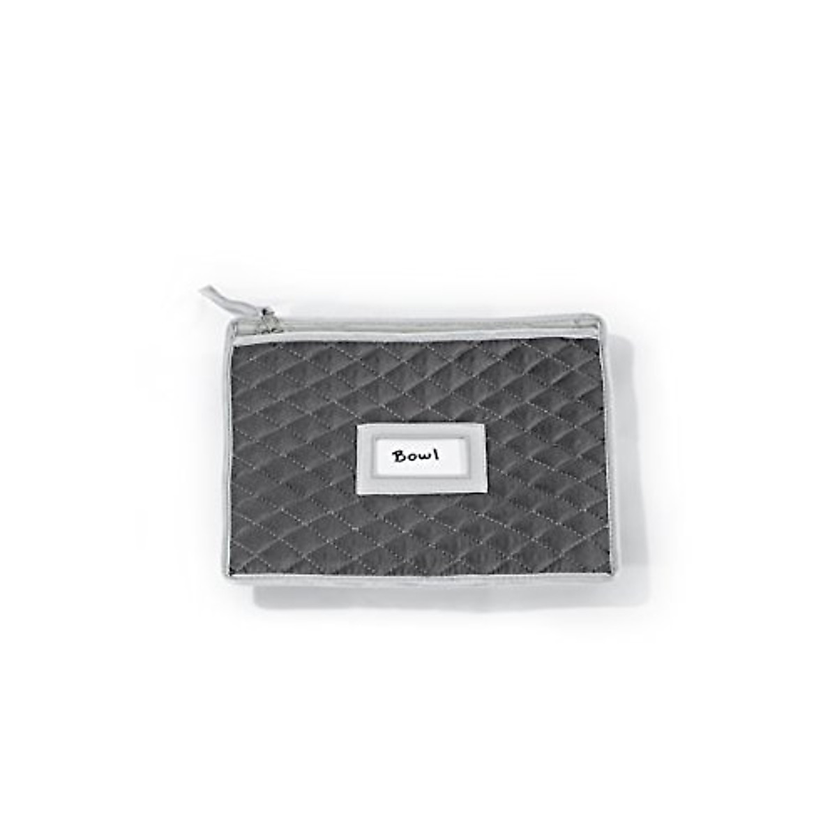 Quilted Cases for Fine China Accessories Storage - Set of 6 - Gray