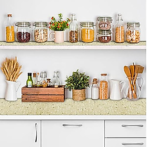 DwellAid Non Adhesive Shelf Liner 20inx30FT Kitchen Cabinet Liner, Anti-Slip Cabinet Liner, Waterproof Drawer Liner, Kitchen Cabinet Liners for Shelves Easy to Trim