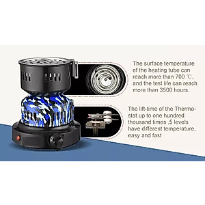 Maestro Coco Hookah Coal Burner Multipurpose Electric Charcoal Burner Coal Burners Starter - Camouflage Series (Khaki)